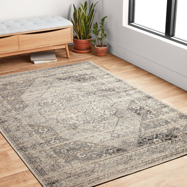 Bungalow Rose Tapis oriental gris pour l'intérieur et l'extérieur Kiera-Lee et Commentaires ...